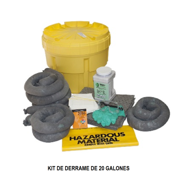 kits para derrames de 20,65 y 95 galones